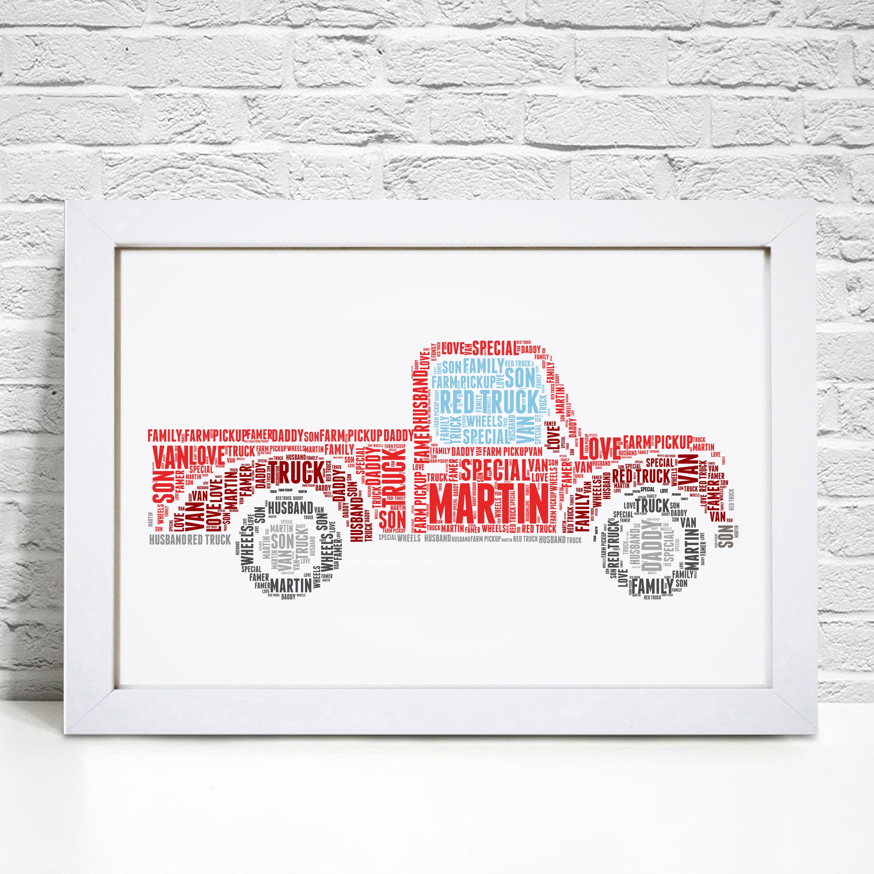 Personalised Farmer Pickup Truck Print – Violet Grace