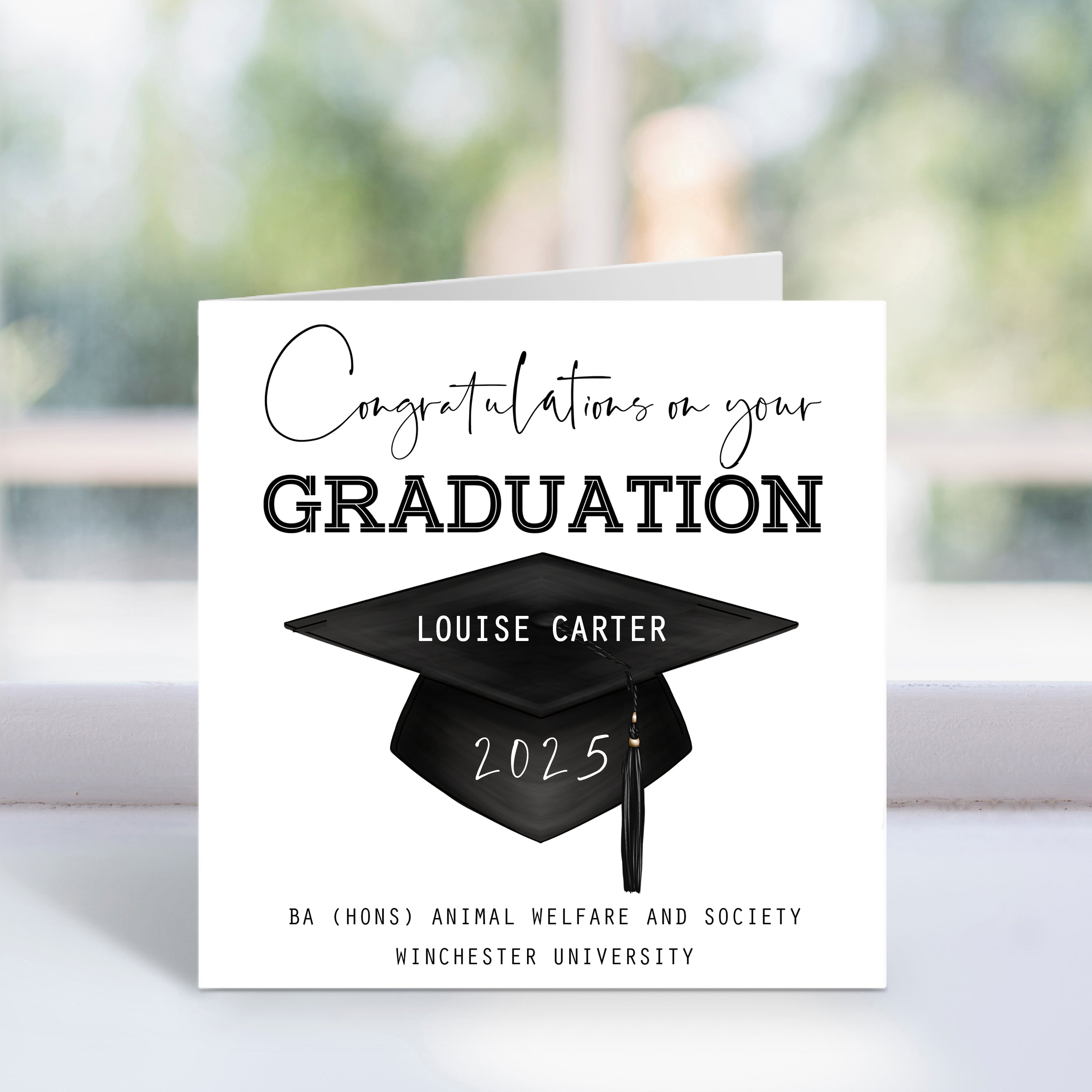 Personalised Graduation Card – Violet Grace