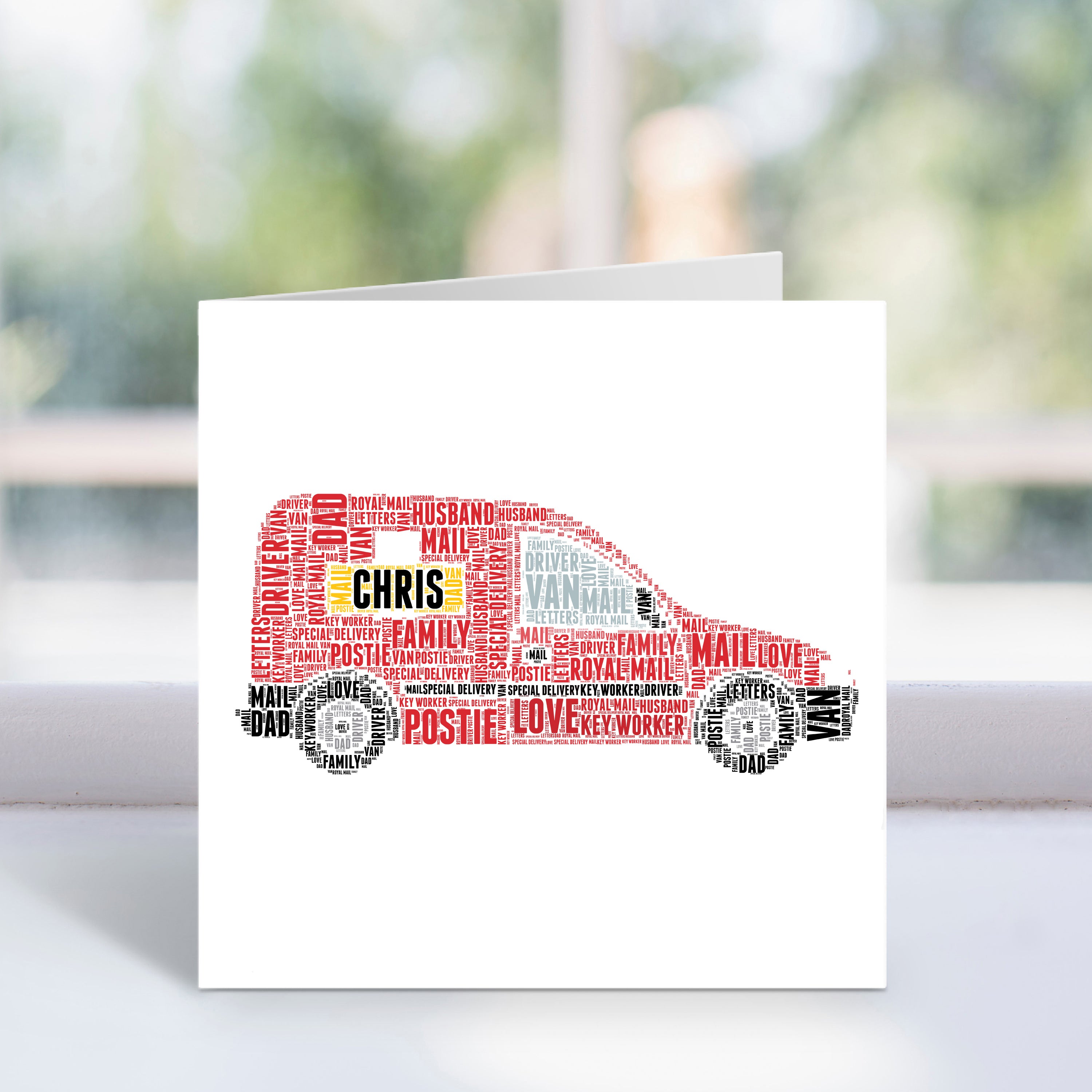 Personalised Post Van Card – Violet Grace