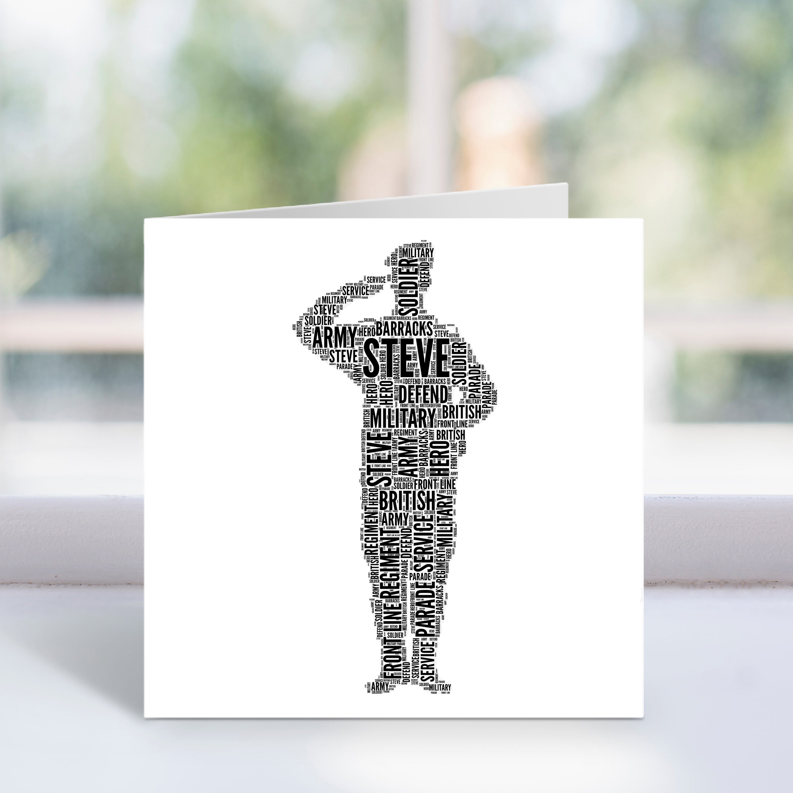 Personalised Army Soldier Card – Violet Grace