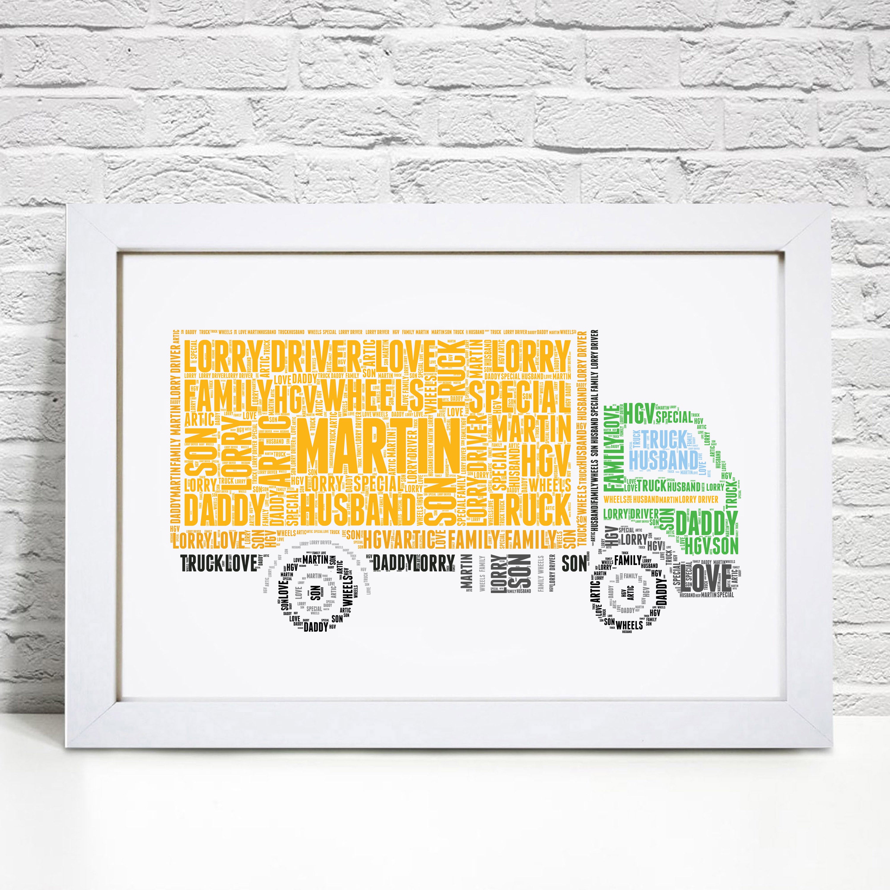 Personalised Lorry Print – Violet Grace